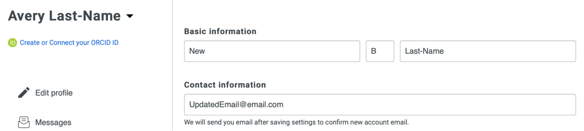 Policy to Support Name Changes on Your Publications